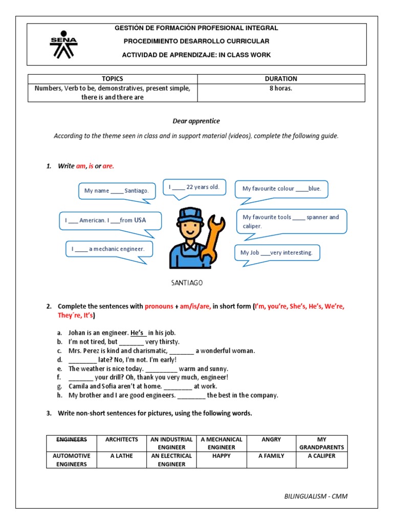 Guia Aprendizaje - in Class Work | PDF