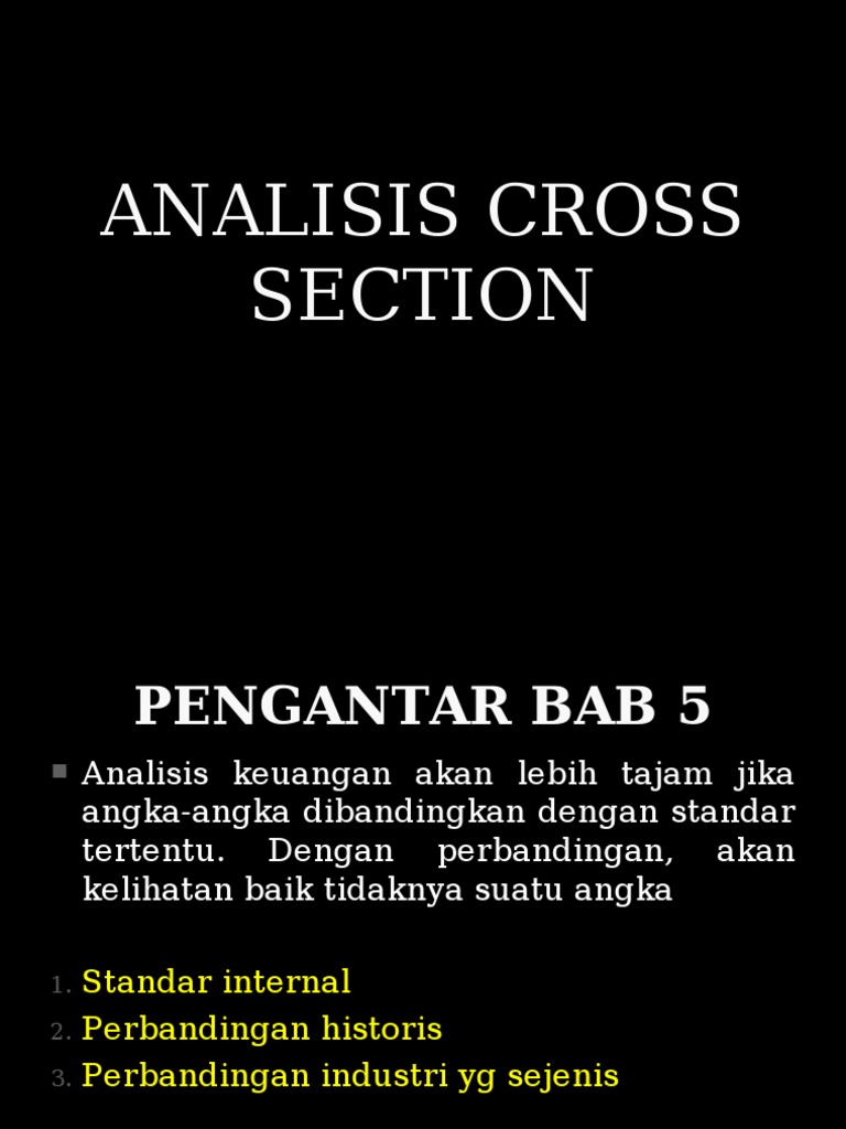 Bab 5 Analisis Cross Section | PDF