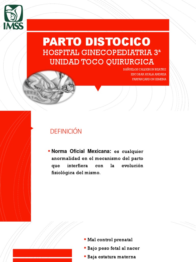 Parto Distocico | PDF | Parto | El embarazo Parto Distocico | PDF | Parto | El embarazo