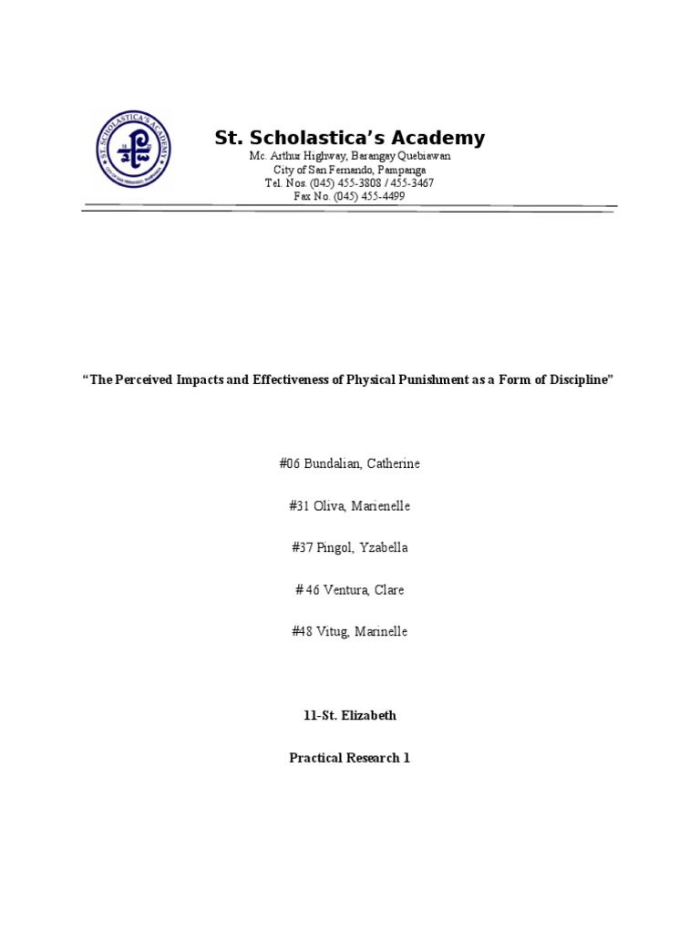 Impacts of Physical Punishment on Discipline | PDF | Corporal ...