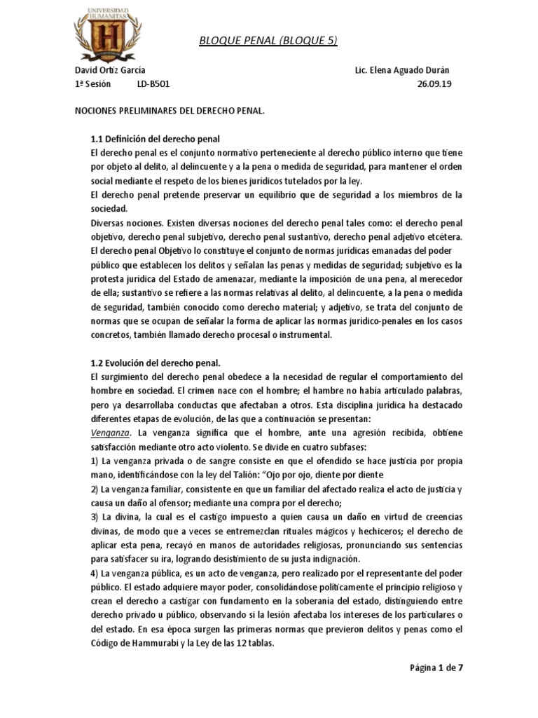Nociones Preliminares Del Derecho Penal | PDF | Derecho penal | Ley ... Nociones Preliminares Del Derecho Penal | PDF | Derecho penal | Ley ...