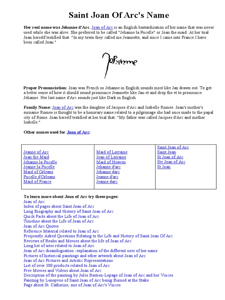 Saint Joan of Arc | PDF | Joan Of Arc