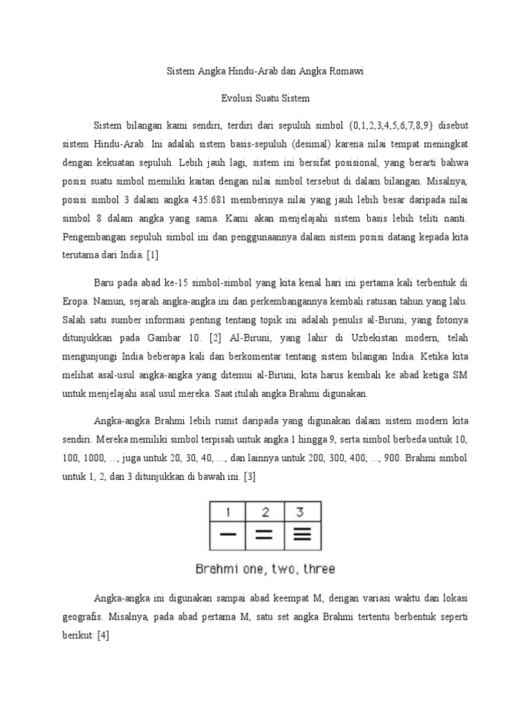 Sistem Angka Hindu | PDF