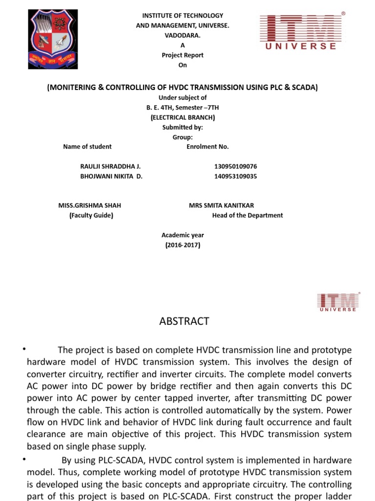 HVDC Transmission | PDF | High Voltage Direct Current | Power Inverter