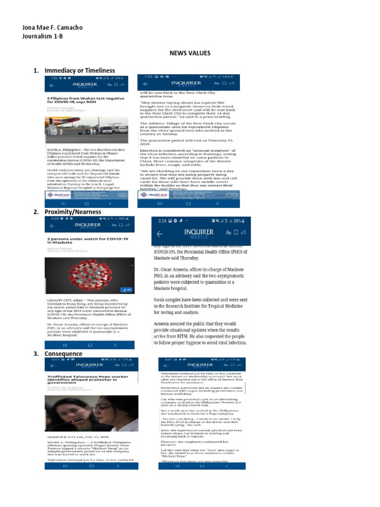 Key News Values in Journalism | PDF | Social Science