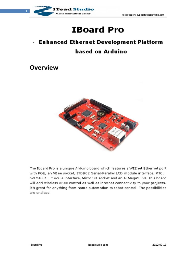 Iboard Pro: - Enhanced Ethernet Development Platform | PDF | Central ...