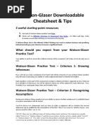Watson-Glaser Critical Thinking Appraisal | PDF | Critical Thinking ...