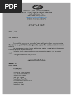 Sound System Quotation | PDF