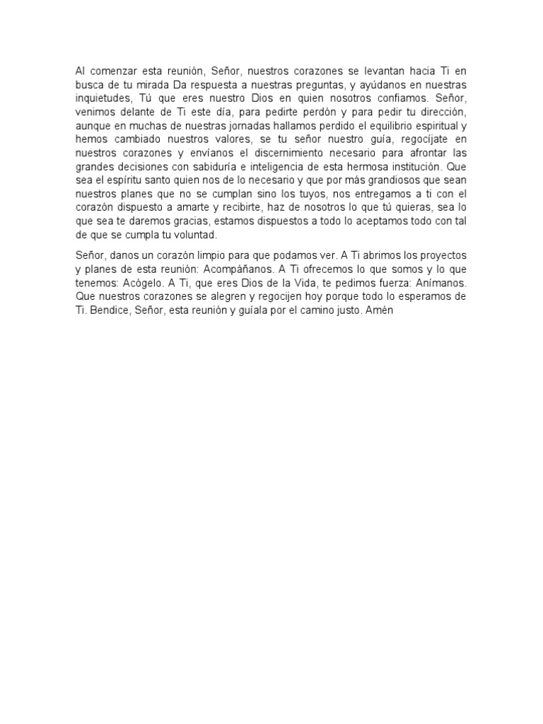 Al Comenzar Esta Reunión | PDF | Crecimiento personal y profesional ...