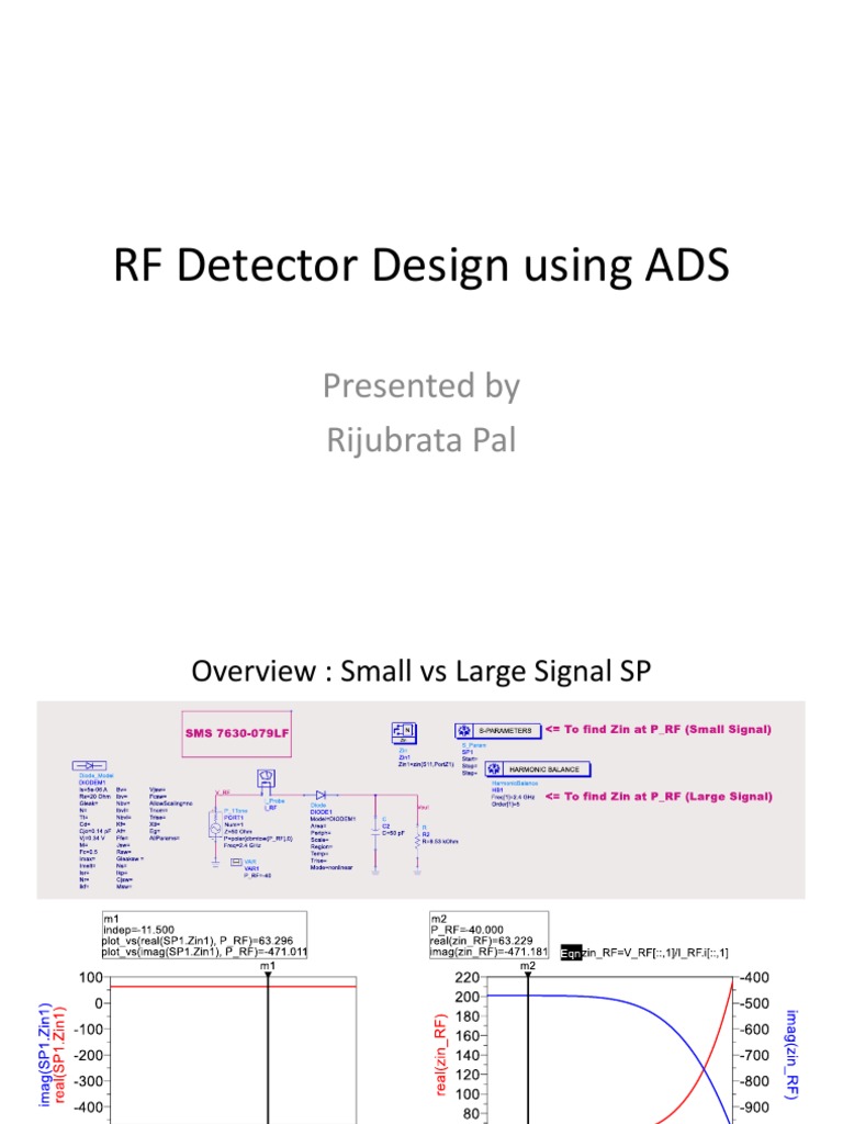 RF Detector Design For Design Lab | PDF | Detector (Radio ...
