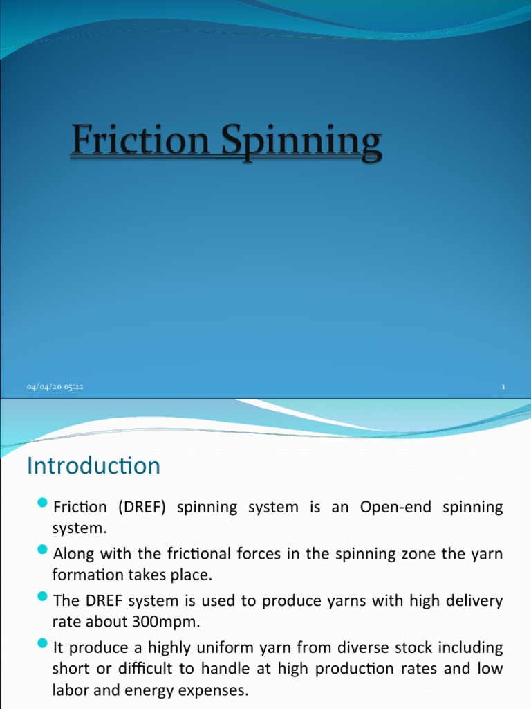 Friction Spinning | PDF | Yarn | Textile Arts