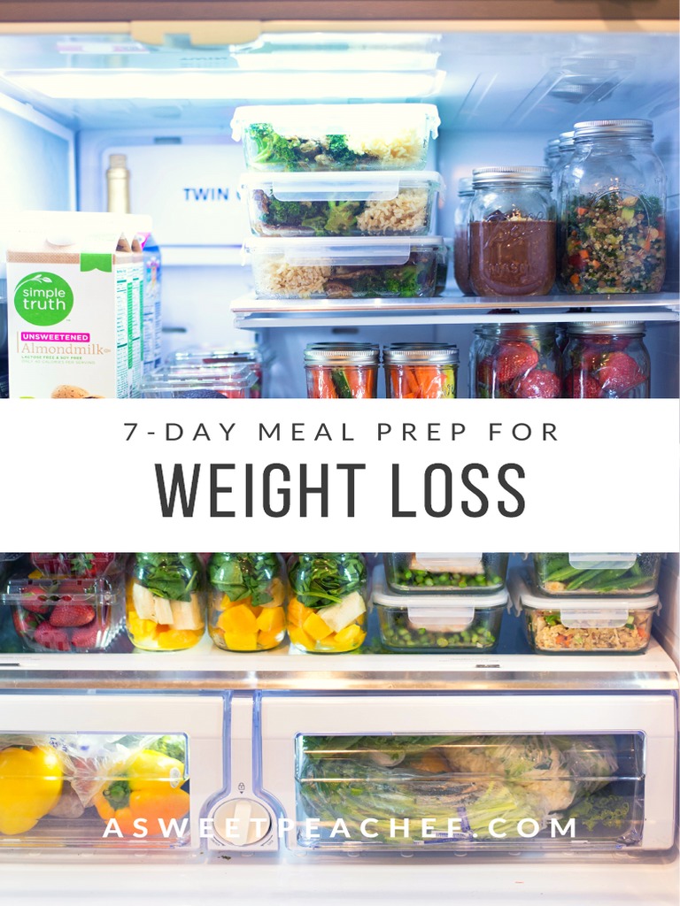 Weight Loss: 7-Day Meal Prep For | PDF | Salad | Peanuts
