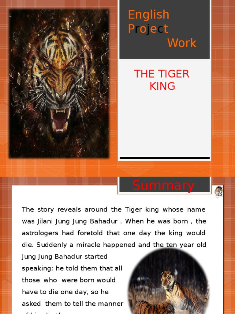English P o e T Work: The Tiger King | PDF