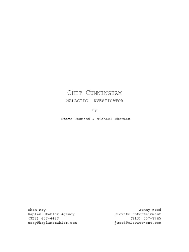 Chet Cunningham | PDF | Stars | Nature
