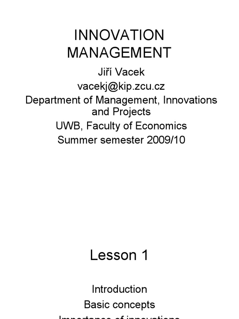Innovation Management | PDF | New Product Development | Option (Finance)