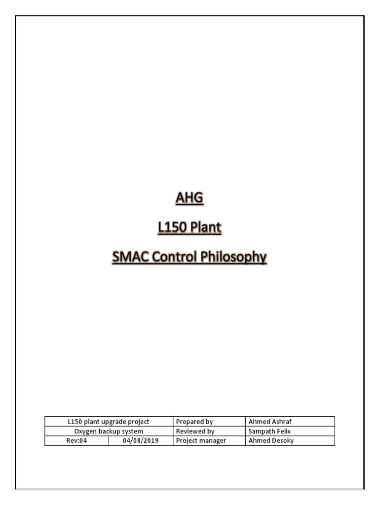 FINAL SMAC Compressor Control Philosophy Rev4 | PDF | Liquids | Gases