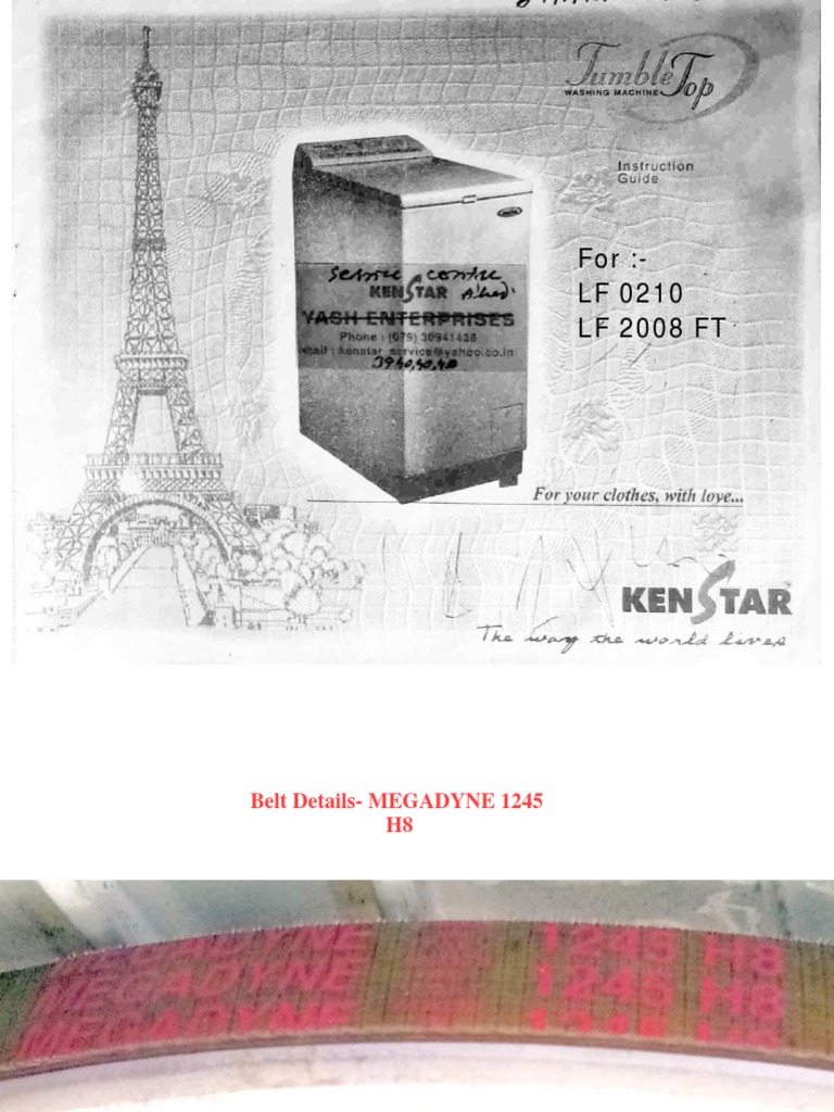 Kenstar Washing Machine-LF0210 | PDF