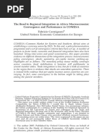 COMESA Objectives and Achievements | PDF | Infrastructure | Regional ...