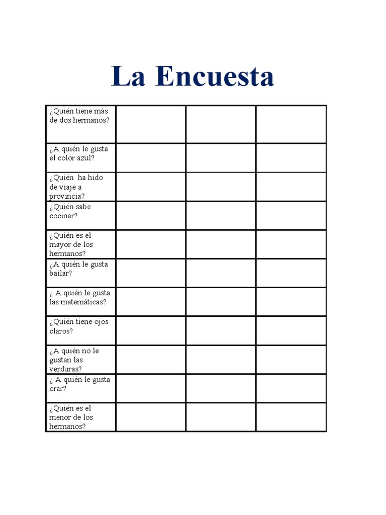 La Encuesta - Dinámica de Grupo | PDF | Fe | Jesús