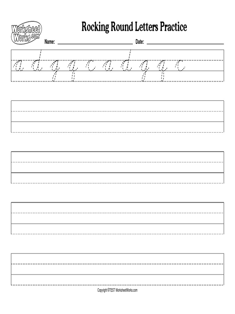 Rocking Round Letters Practice 1 PDF | PDF | Language Arts & Discipline ...