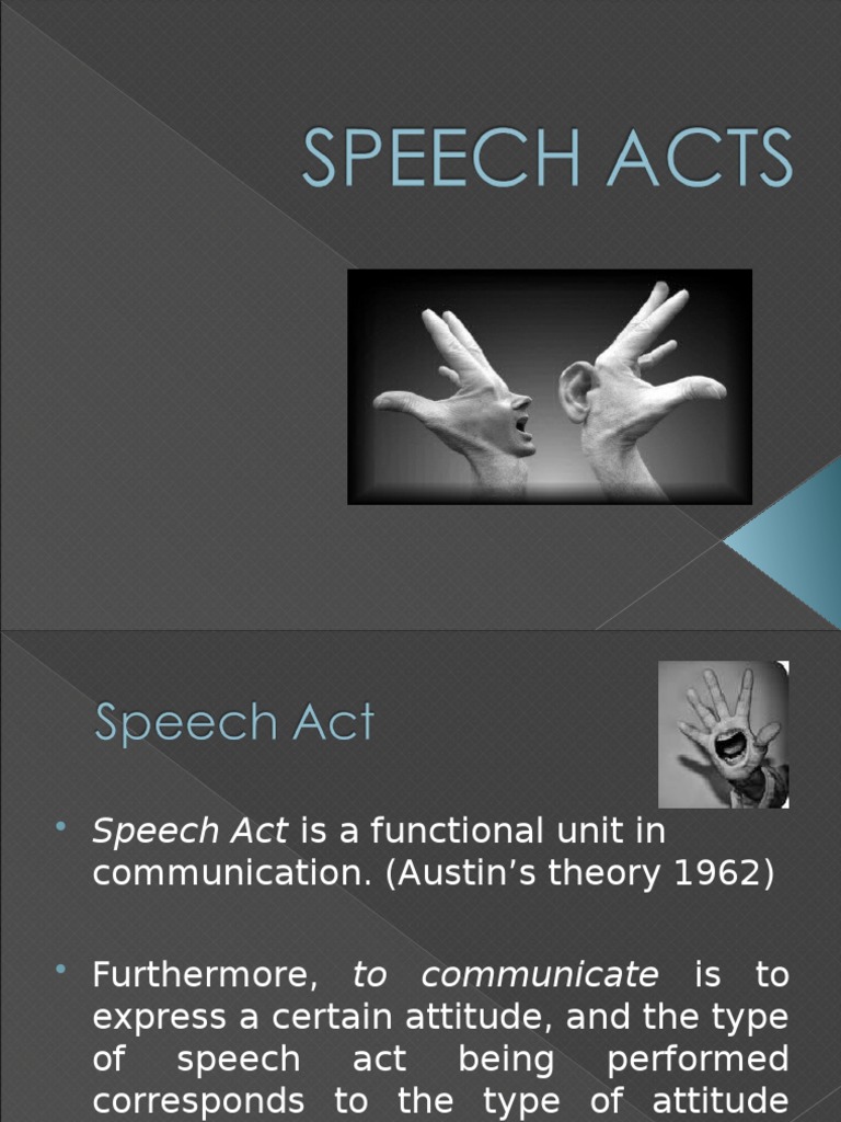 WEEK 5 - Speech Acts | PDF | Cognition | Cognitive Science
