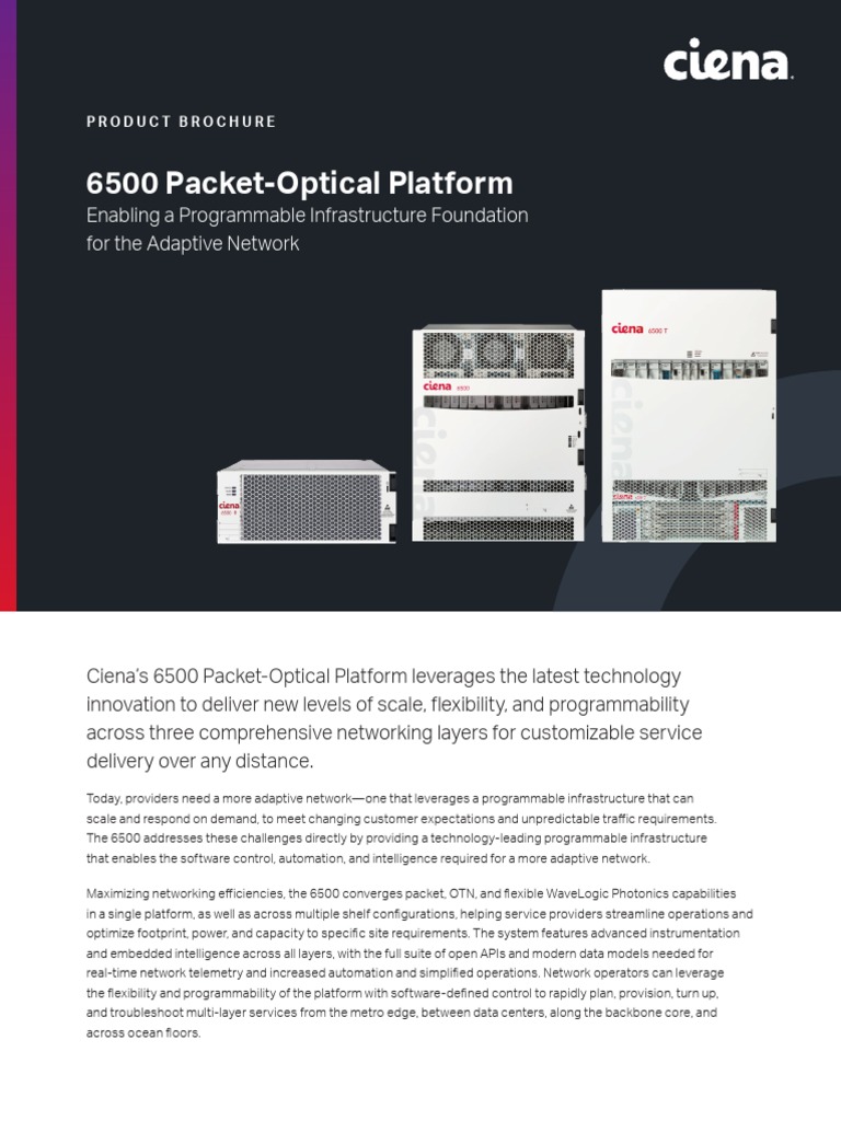 6500 Packet-Optical Platform: Enabling A Programmable Infrastructure ...