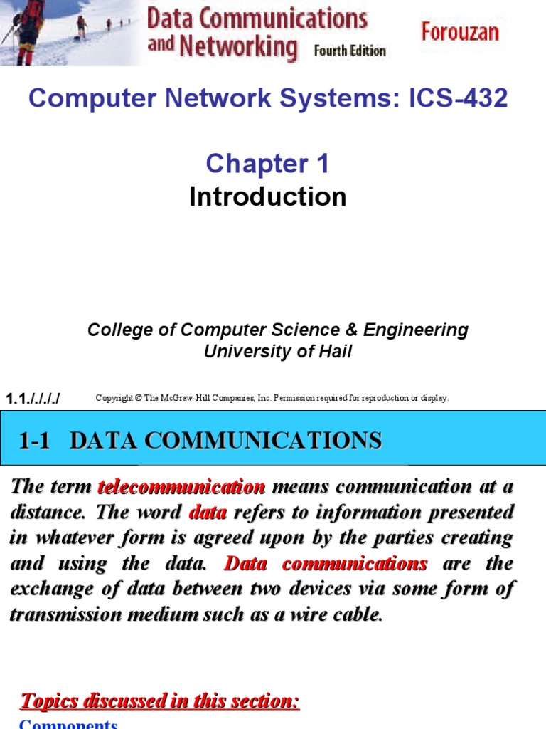 Computer Network Systems: ICS-432: College of Computer Science ...