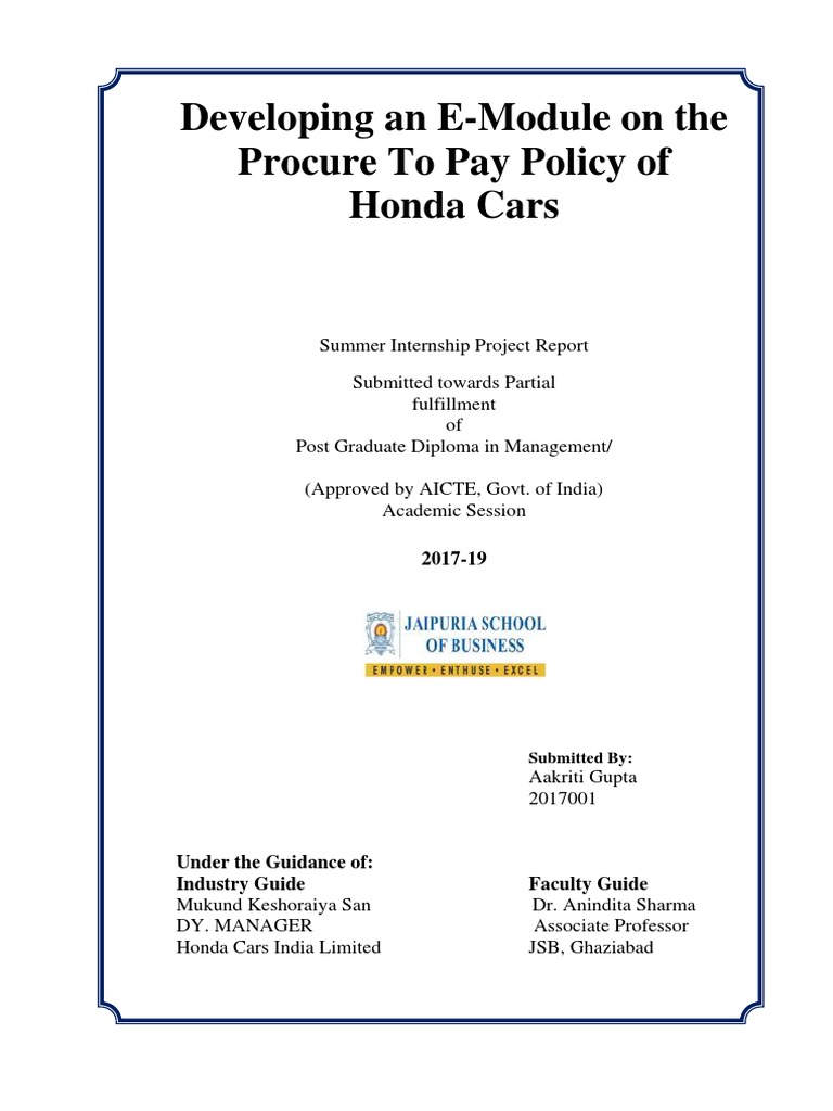 HONDA Report PDF | PDF | Honda | Verification And Validation