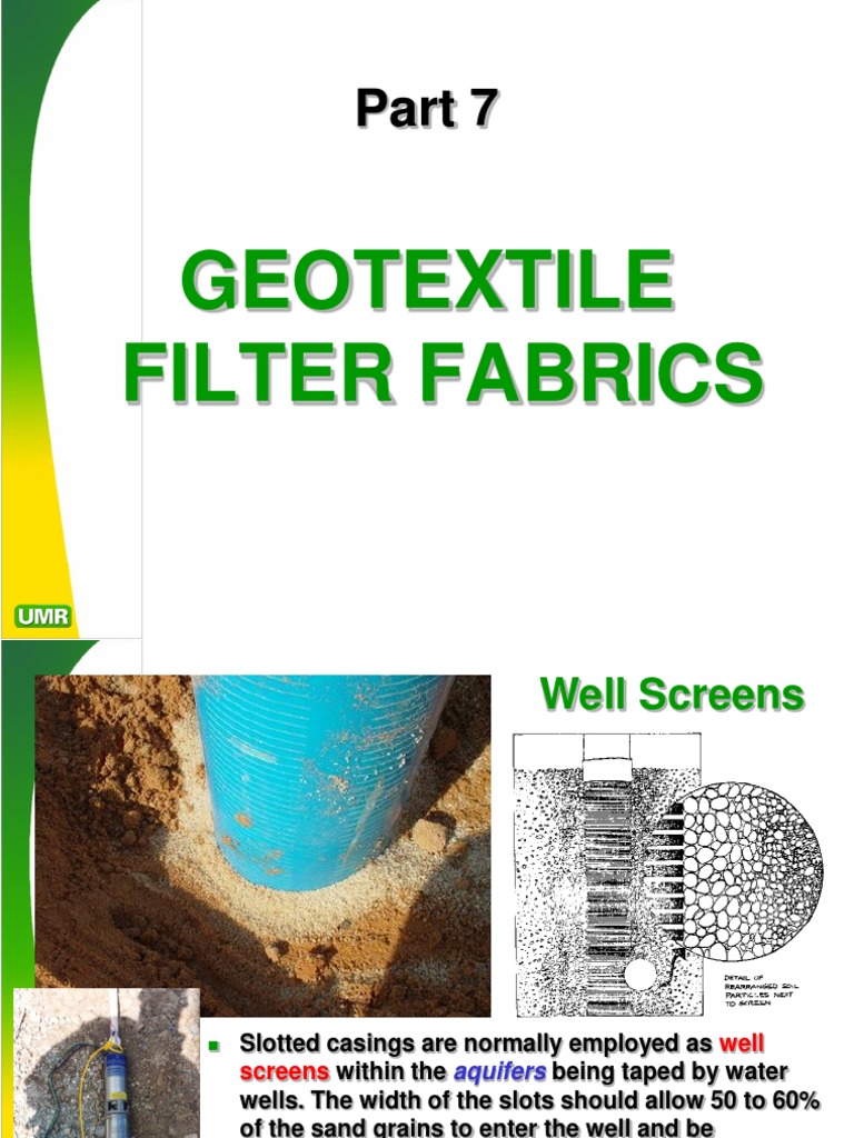 Geotextile Filter Fabrics PDF | PDF | Soil Mechanics | Geotechnical ...