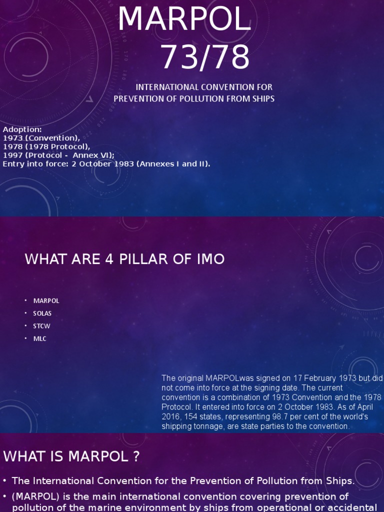 Marpol 73 | PDF | Oil Tanker | Shipping