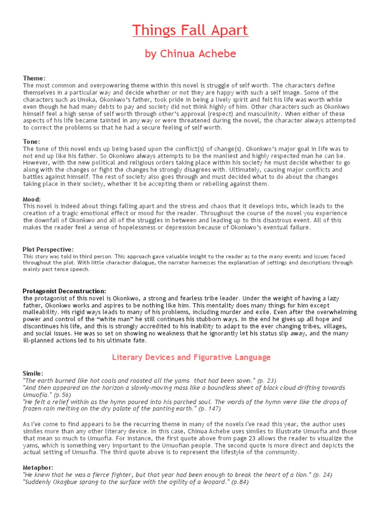 Things Fall Apart | PDF