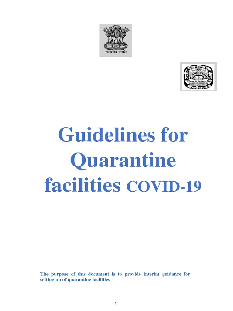 Quarantine Guidelines | PDF | Quarantine | Infection Control