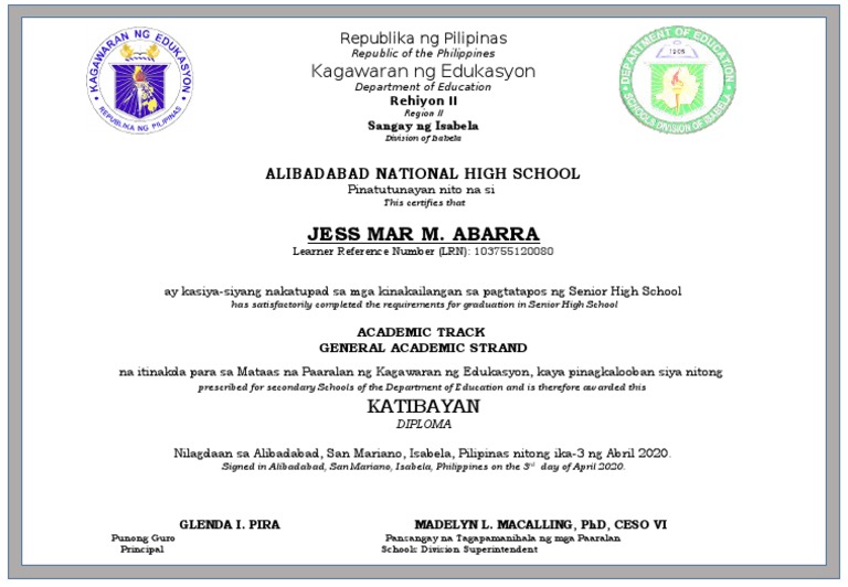 Diploma 2019 2020 | PDF