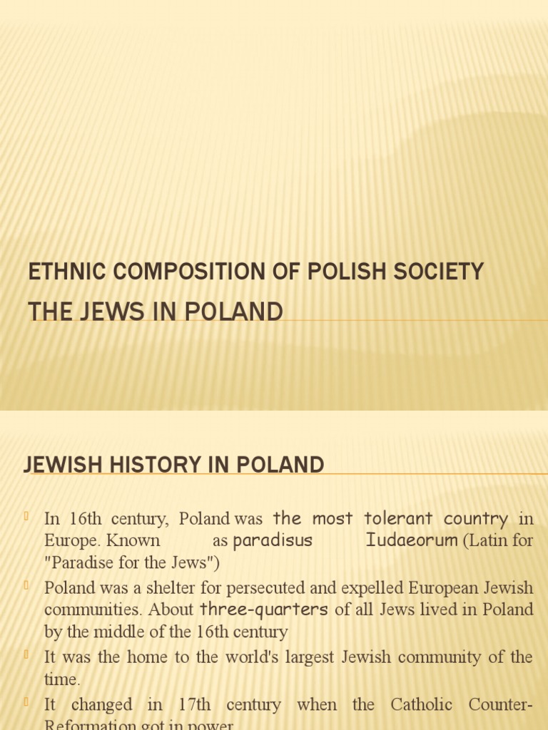 Ethnic Composition of Polish Society 5 Jews | PDF | History Of The Jews ...