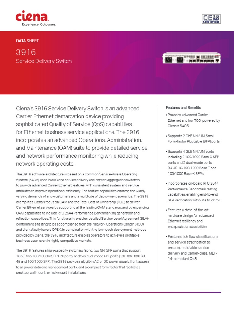 3916 Service Delivery Switch DS PDF | PDF | Multiprotocol Label ...