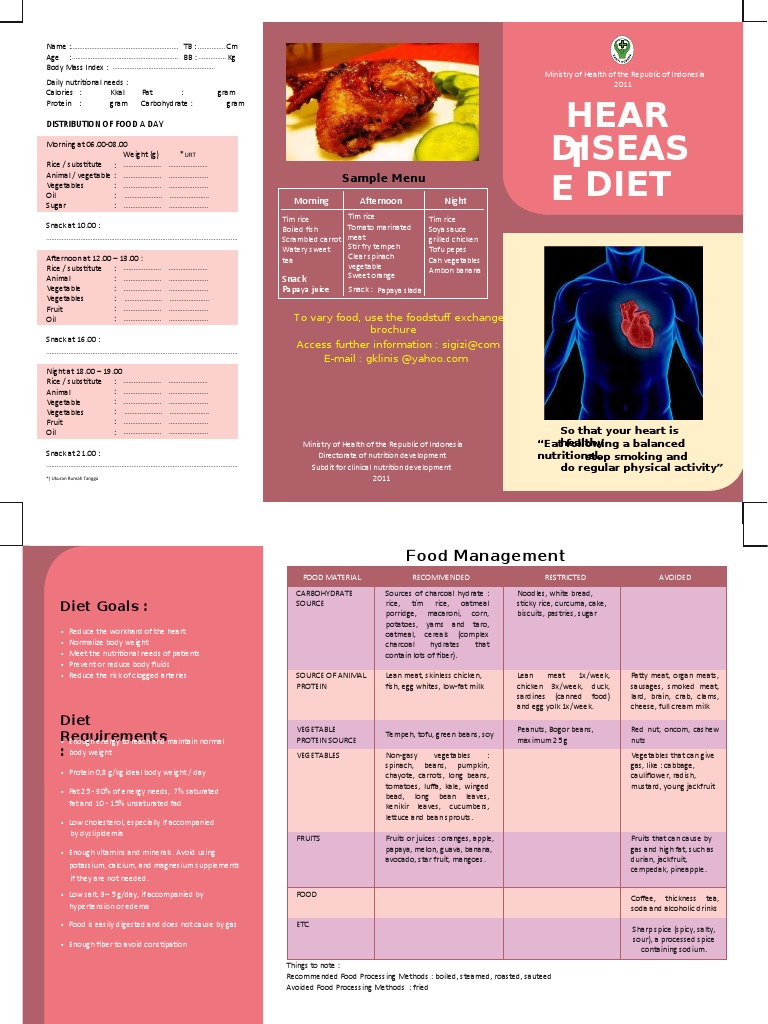 Diet Guidelines for Heart Health | PDF | Vegetables | Nutrition