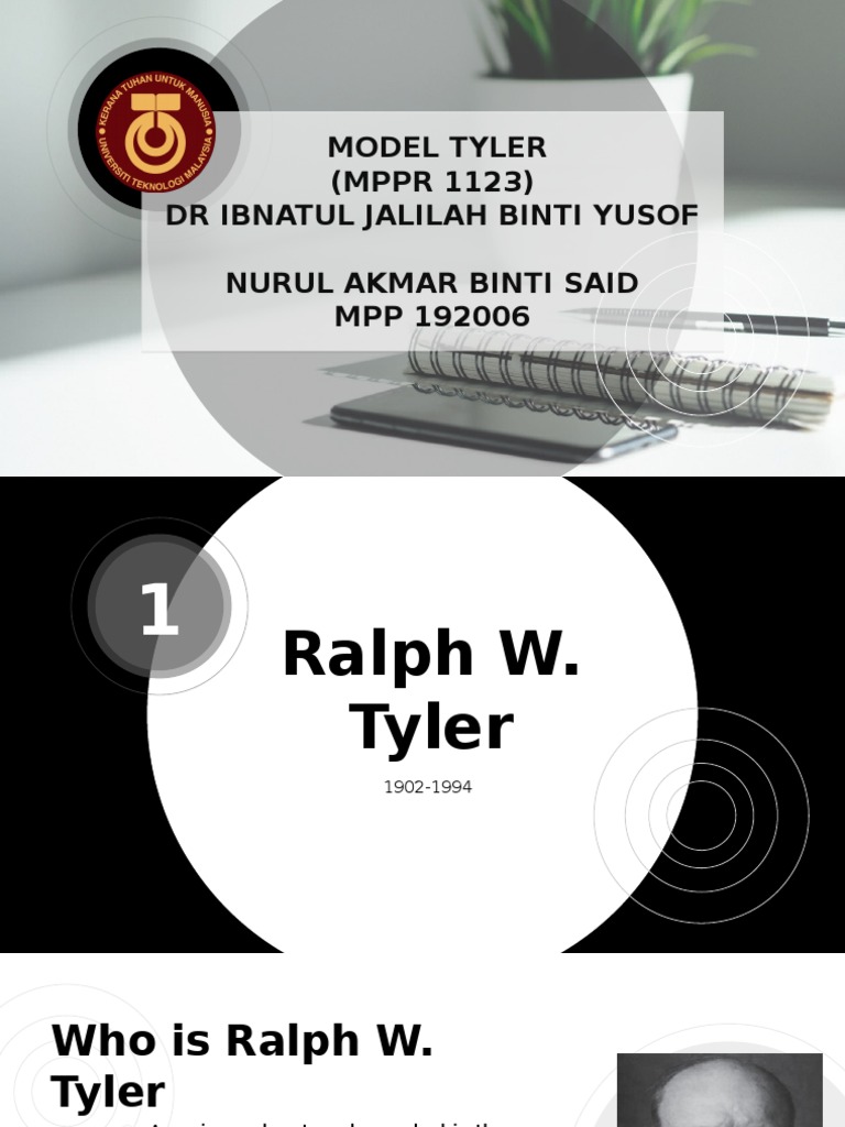 Power Point Model Tyler | PDF | Curriculum | Instructional Design