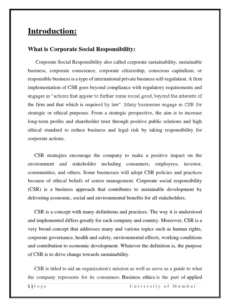 CSR Activities in Banking Sector PDF | PDF | Corporate Social ...