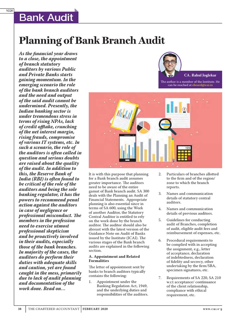 Planning of Bank Branch Audit | Download Free PDF | Expense | Deposit ...