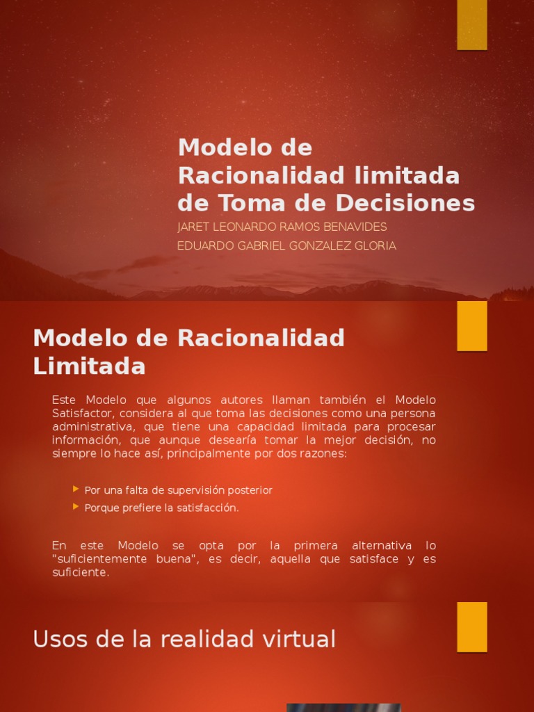 Modelo de Racionalidad Limitada de Toma de Decisiones | PDF ...