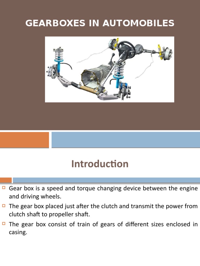 Gearboxes in Automobiles | PDF | Manual Transmission | Transmission ...