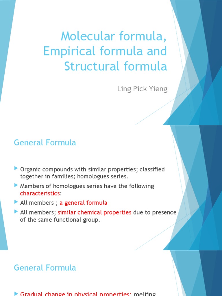Empirical and Molecular Formulas Explained | PDF | Science ...