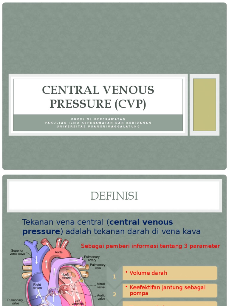 Central Venous Pressure (CVP) | PDF