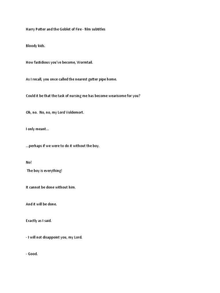 Harry Potter and The Goblet of Fire | PDF | Harry Potter | Fantasy Worlds