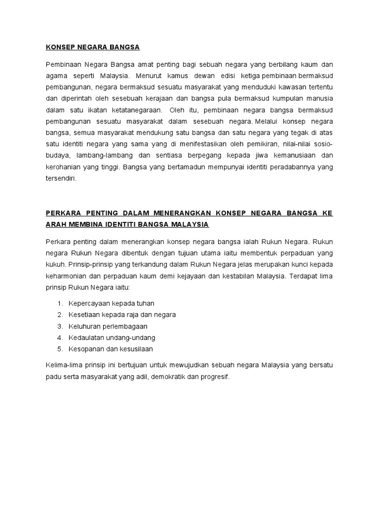 Konsep Negara Bangsa | PDF