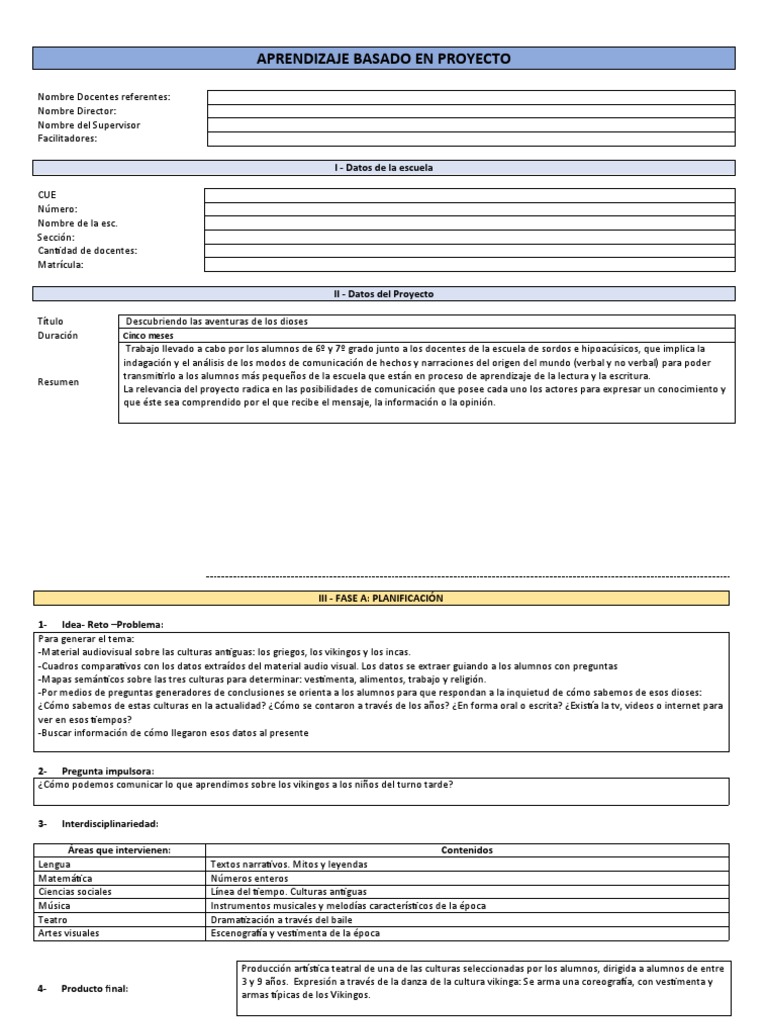 Plantilla de ABP Ejemplo | PDF | Aprendizaje | Comunicación