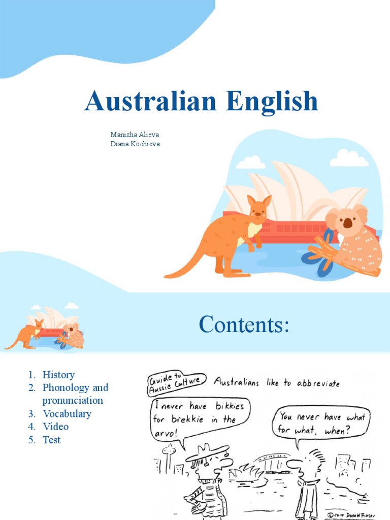 Australian English: History, Phonology, Vocabulary & More | PDF ...