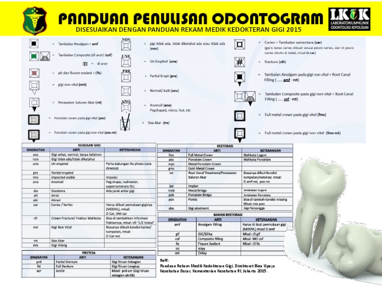 Atlas Penulisan Odontogram PDF | PDF