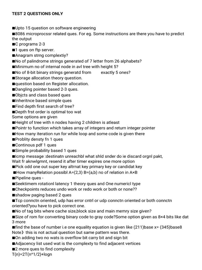 Bits HD Ques Set 2019 - CS+SS | PDF | Bit | Pointer (Computer Programming)