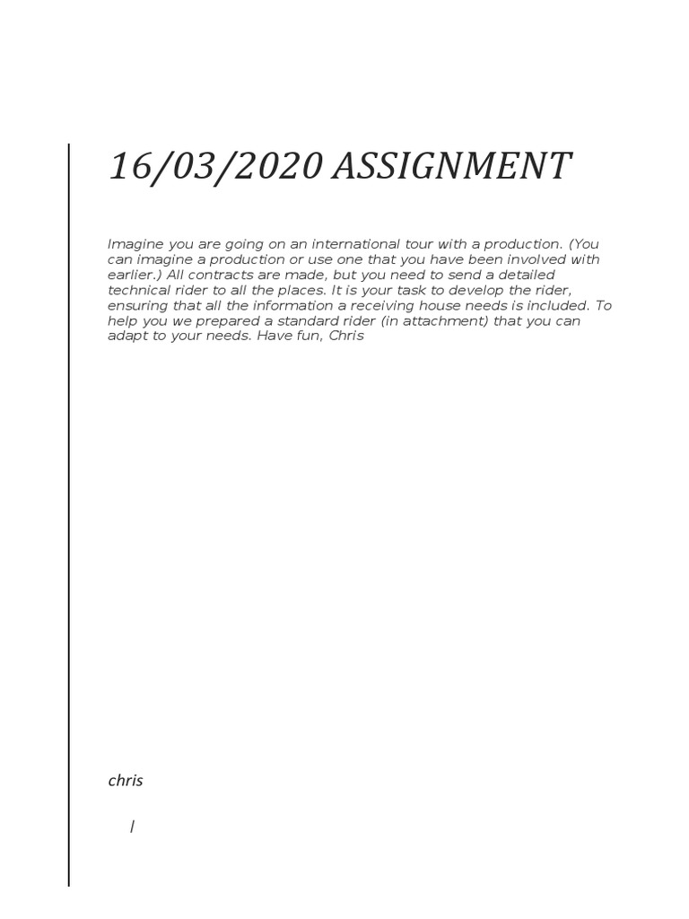 Basic Technical Rider EN | PDF | Drum Kit | Sound